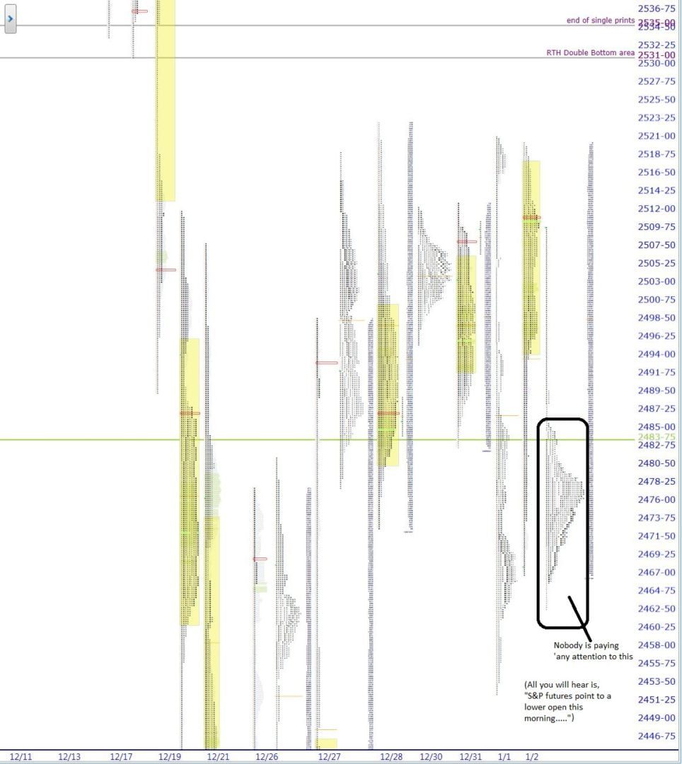 Market Profile Analysis of S&P Futures 01.03.19 | Shadow Trader